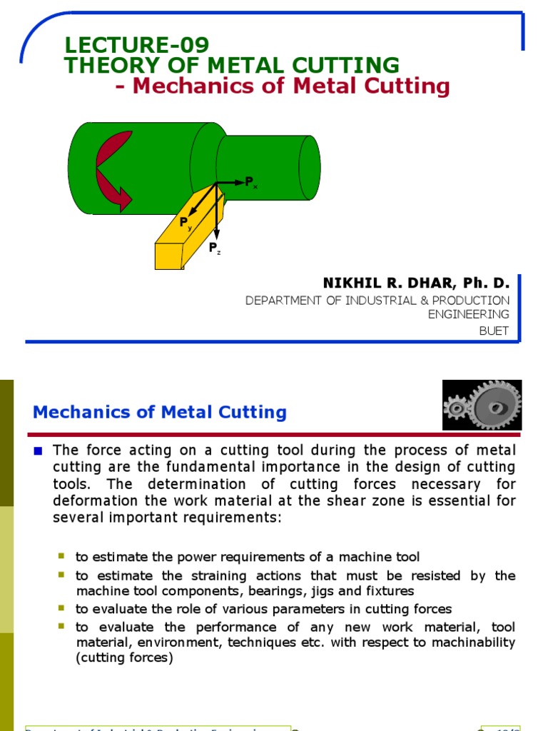 Metal Cutting Theory and Mechanics | PDF | Force | Heat