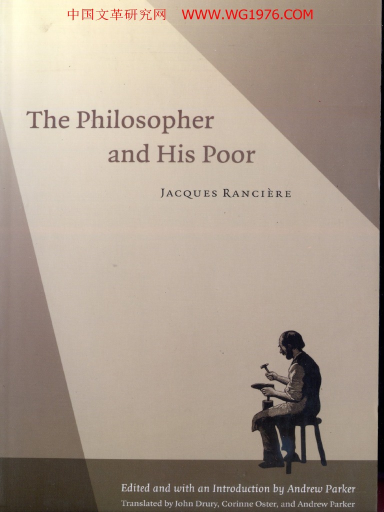 RANCIERE Philosopher and His Poor 1 | PDF