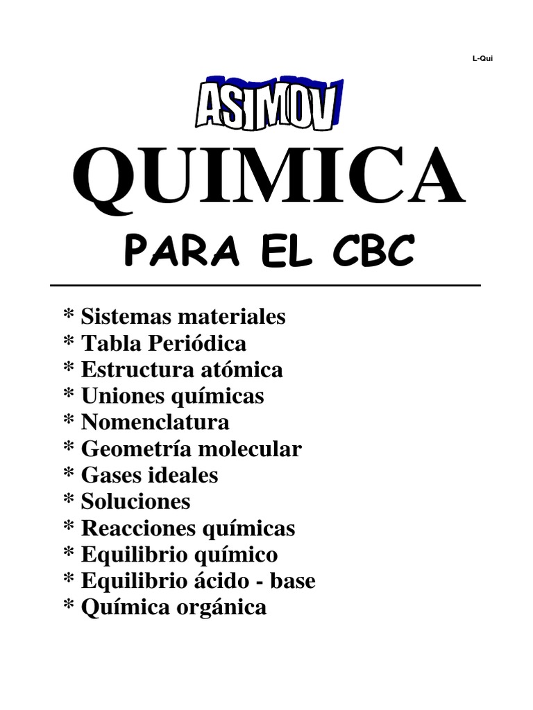 Quimica para El CBC | PDF | Protón | Propiedades del agua