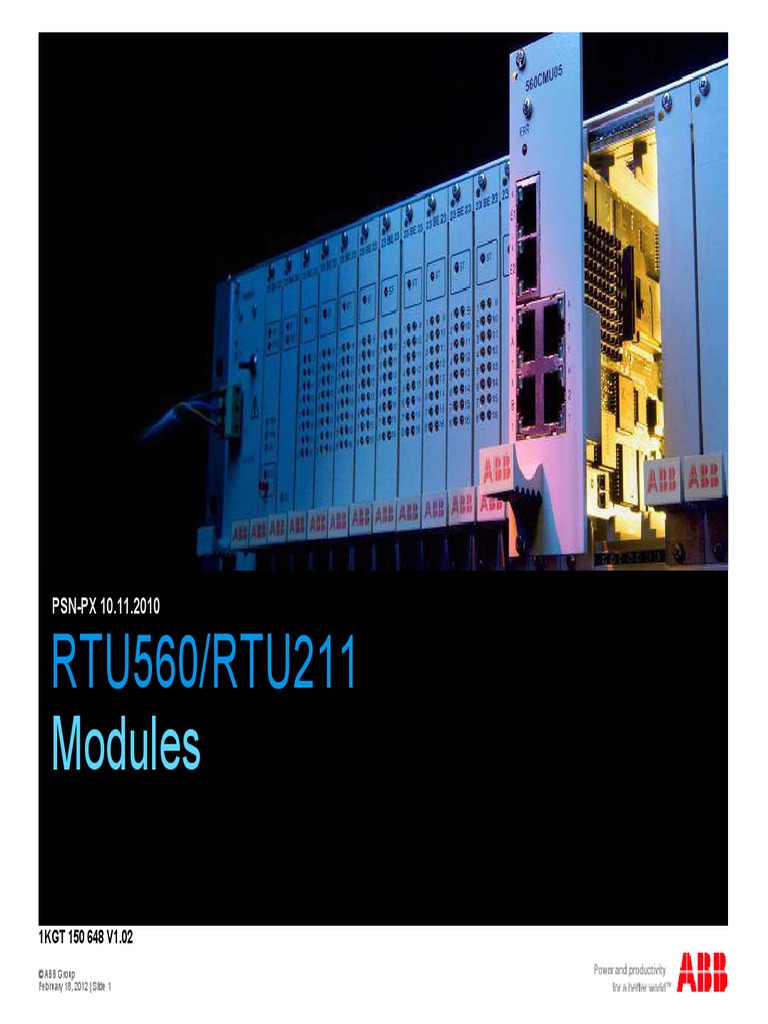 ABB RTU560 and Modules | Power Supply | Modem