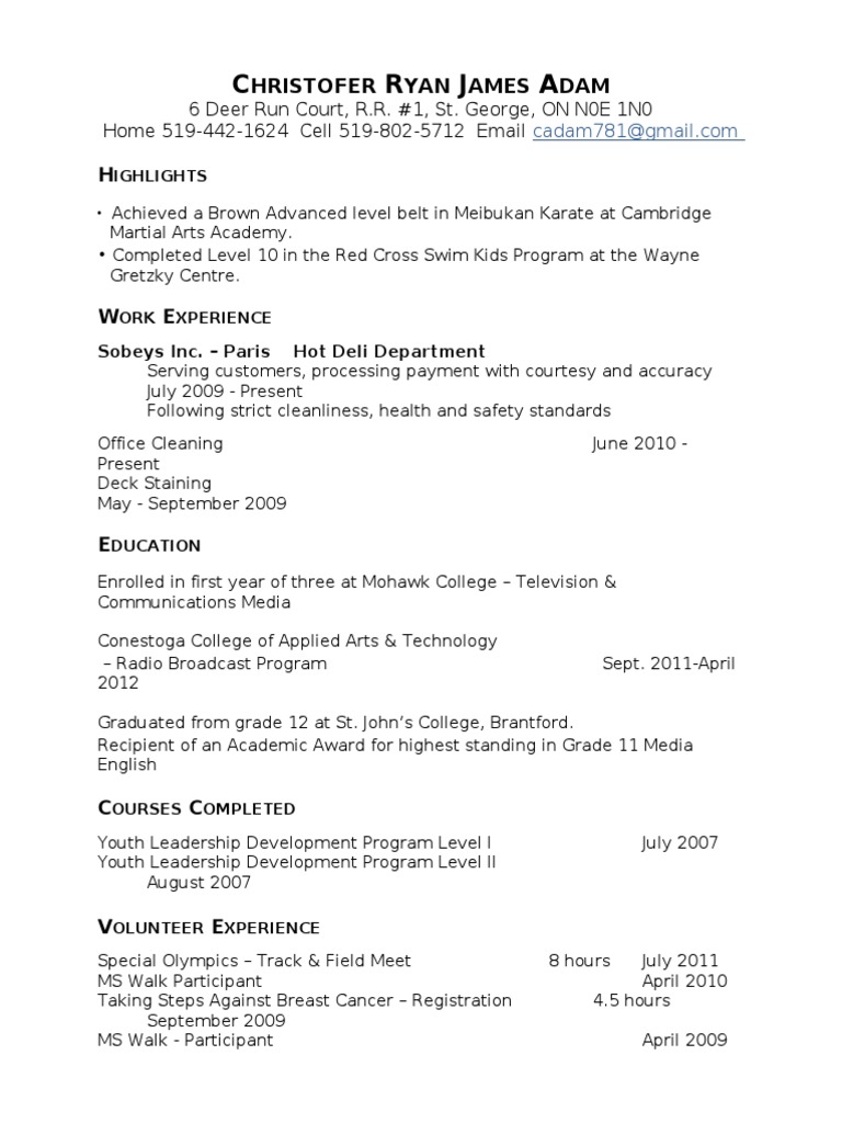Chris Adam Resume | PDF | Career & Growth