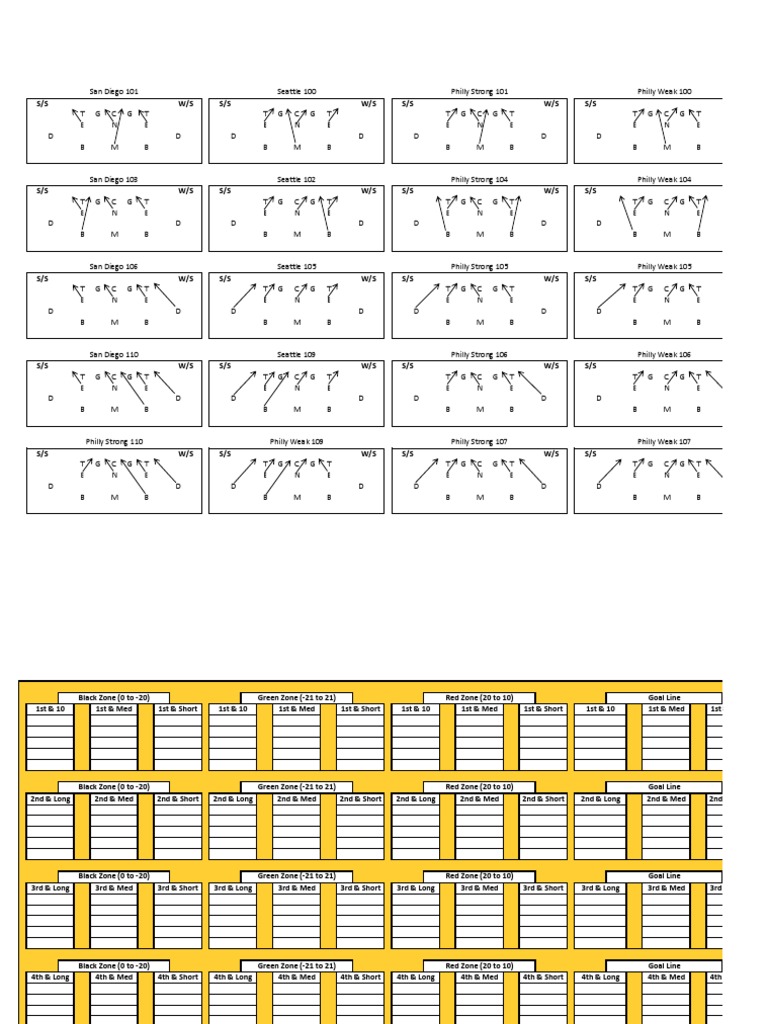 Scripts Letter Size | PDF | American Football | National Football League