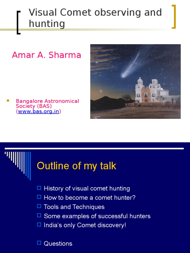 Visual Comet Hunting Techniques Guide | PDF | Comet | Stars