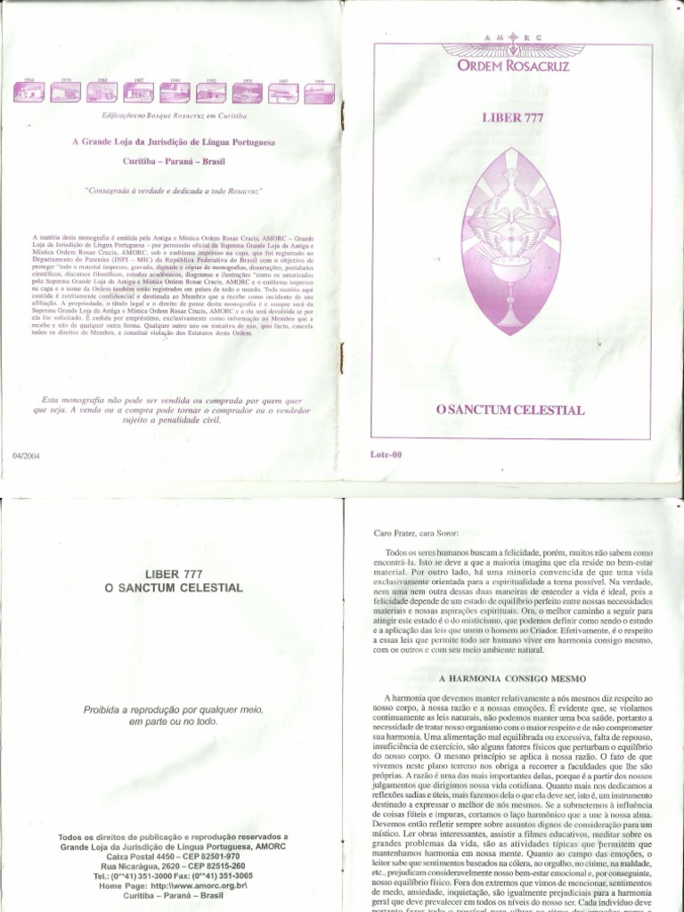 Liber 777 - Amorc | PDF