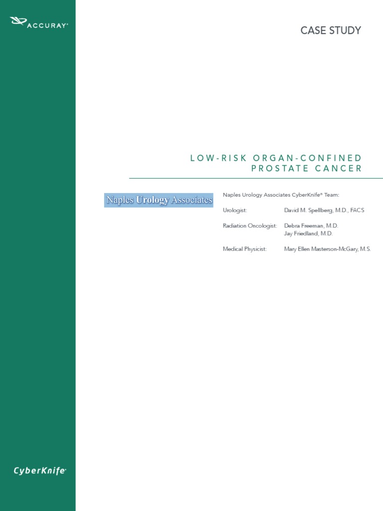 Case Study: Low-Risk Organ-Confined Prostate Cancer | PDF | Prostate ...