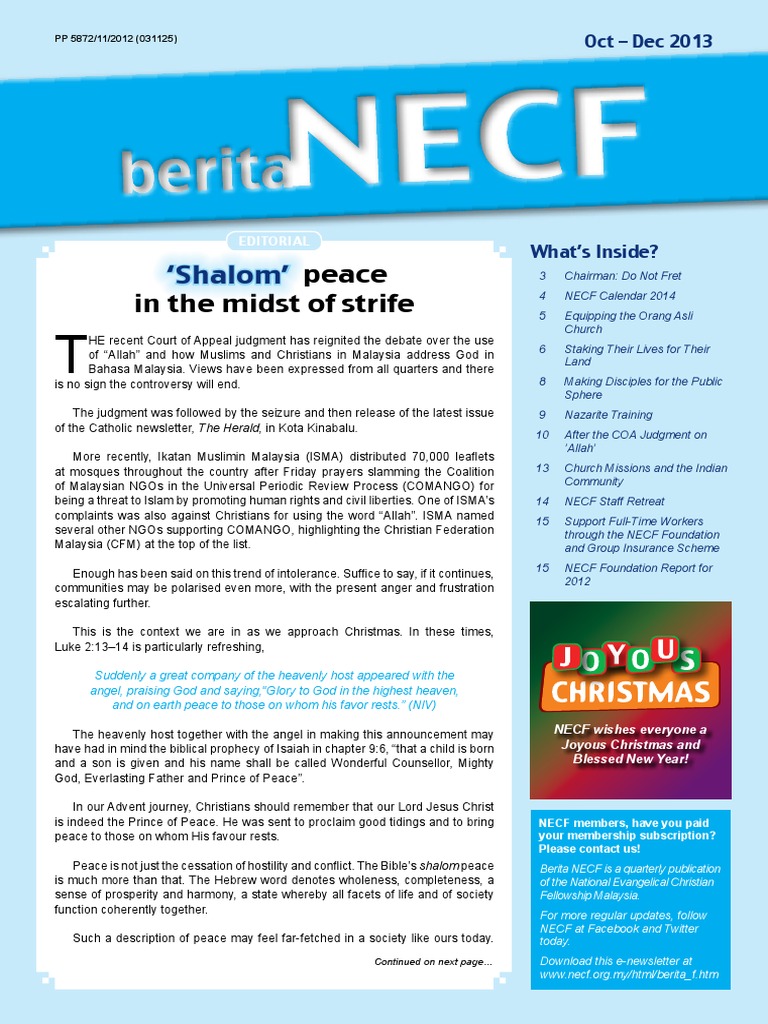 Berita NECF October-December 2013 | PDF | Pashtuns | Allah
