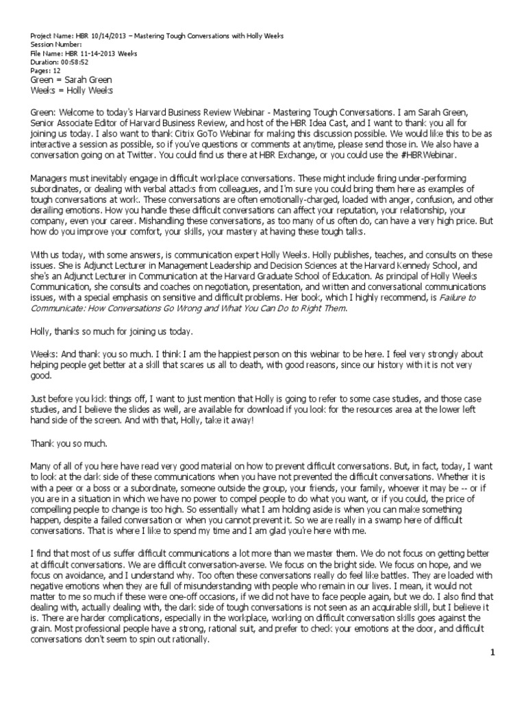 Failure To Communicate: How Conversations Go Wrong and What You Can Do ...