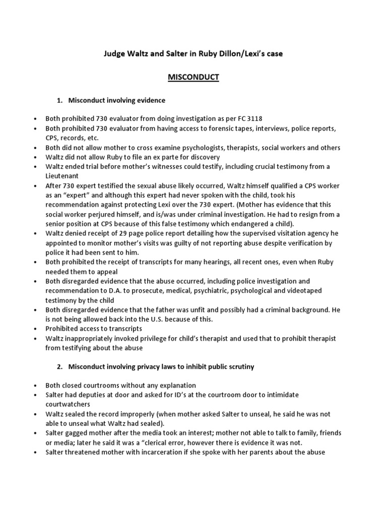 Bullet Point List | PDF | Child Custody | Contact (Law)