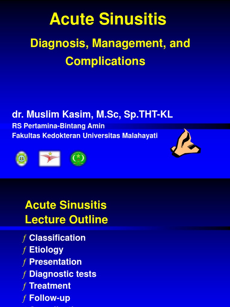 sinusitis lecture.PPT | Health Sciences | Wellness