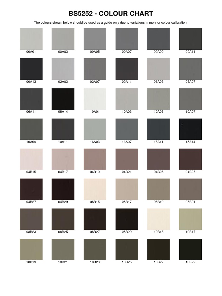 BS5252 Colour Chart. | Download Free PDF | Nature