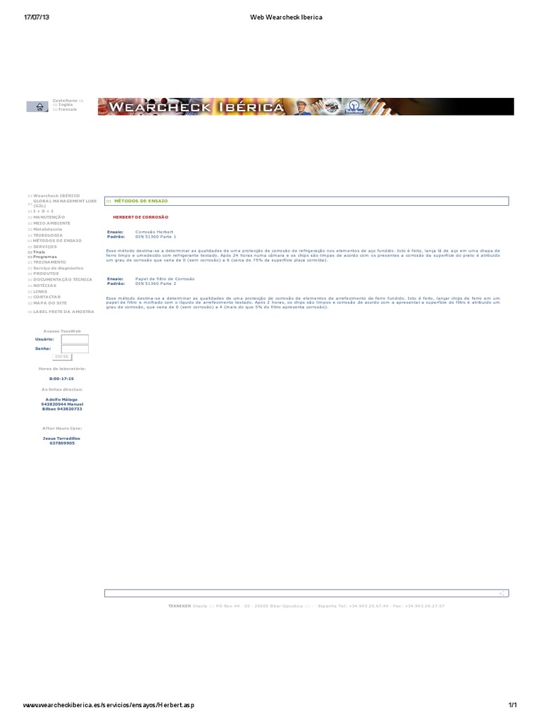 Norma DIN 51360 | PDF