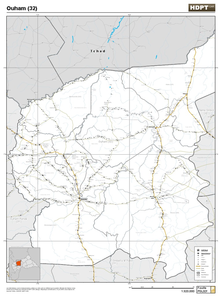 Map of Ouham Province in Central African Republic | PDF