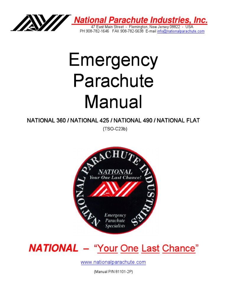 Emergency Emergency Parachute Parachute Manual Manual: National ...