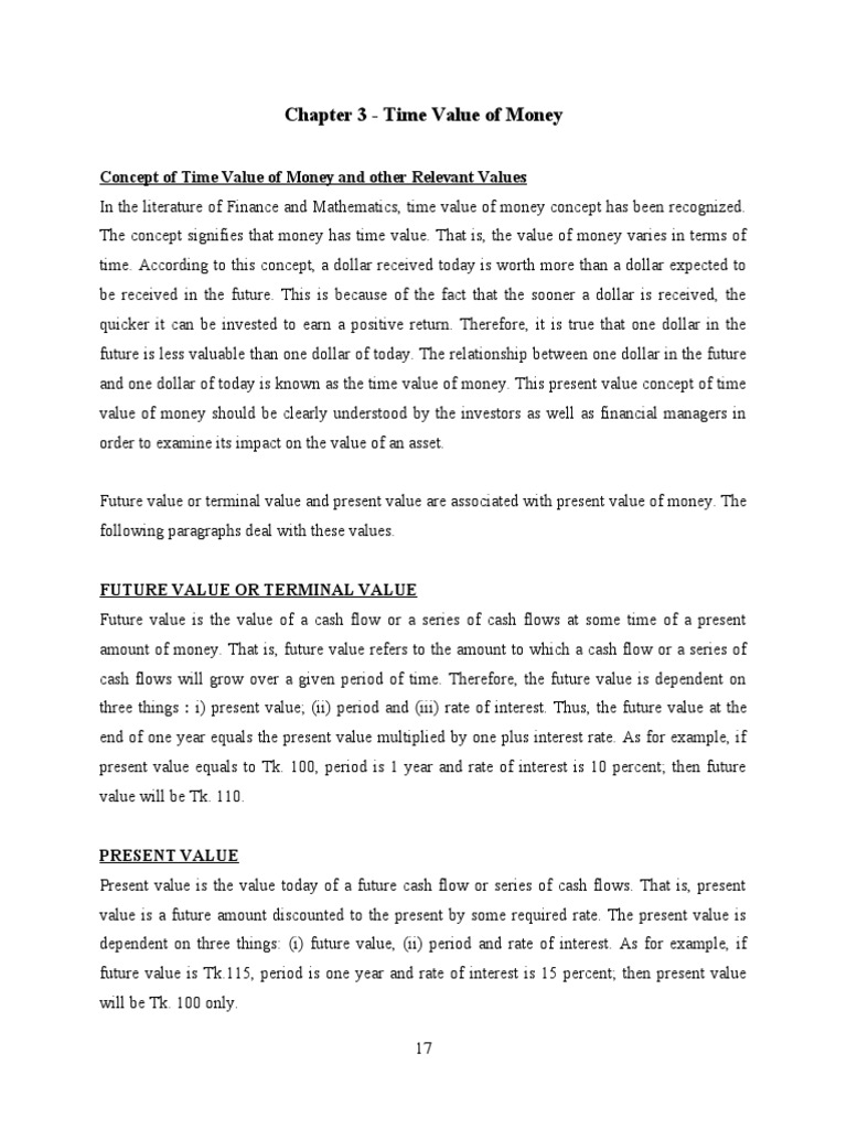 Time Value of Money | PDF | Time Value Of Money | Interest