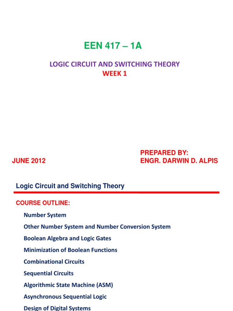 EEN 417-Logic Circuits | PDF | Subtraction | Binary Coded Decimal