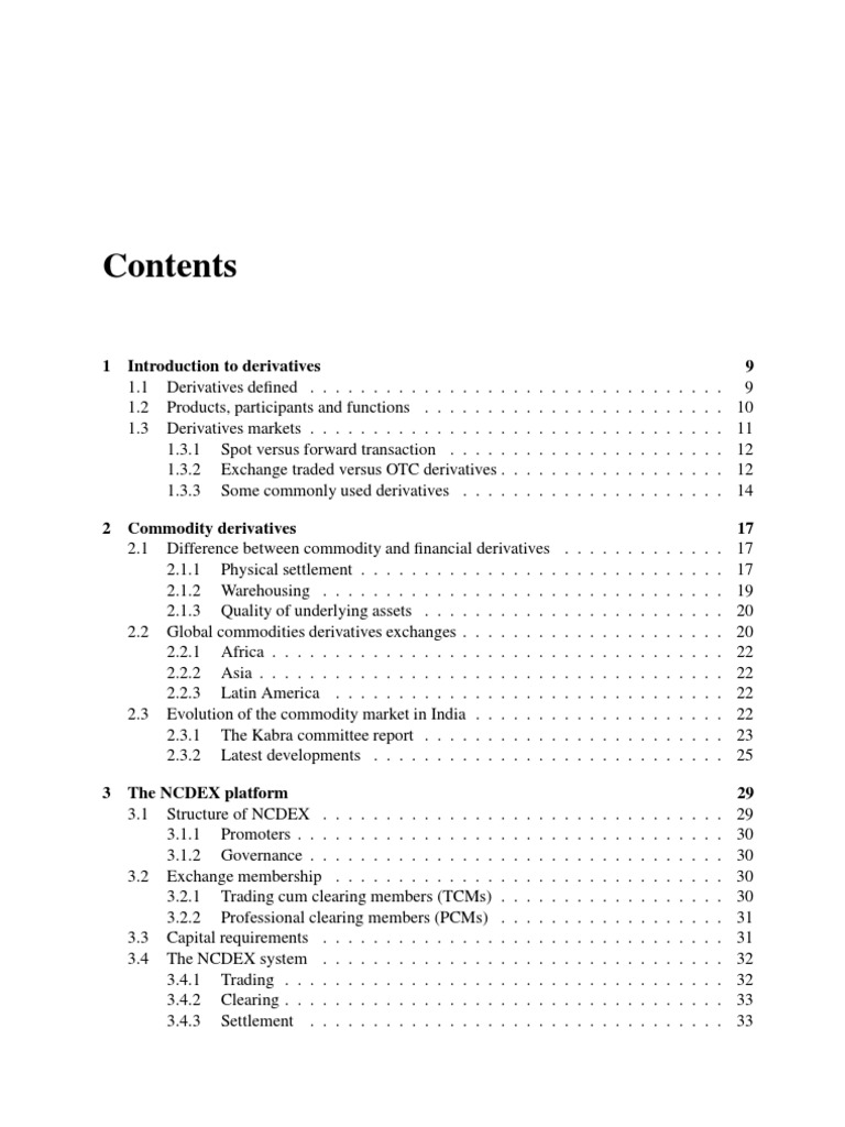 MCX Study Material | PDF | Derivative (Finance) | Futures Exchange