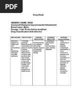 Drug Study HRZE | PDF | Hepatitis | Diseases And Disorders