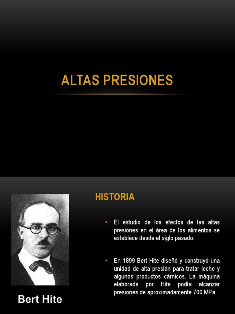 Efectos de Altas Presiones en Alimentos | PDF | Enzima | Alimentos