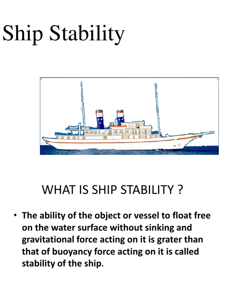 Ship Stability Basics | PDF | Science & Mathematics