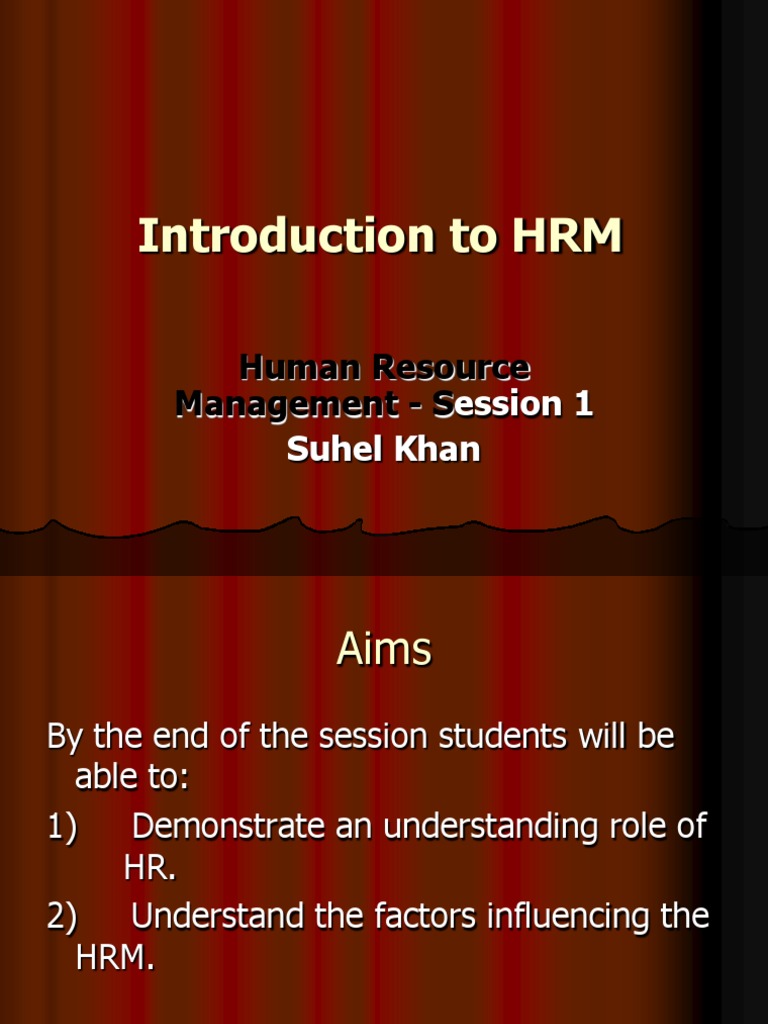 Introduction to HRM Lecture | Human Resource Management | Employment