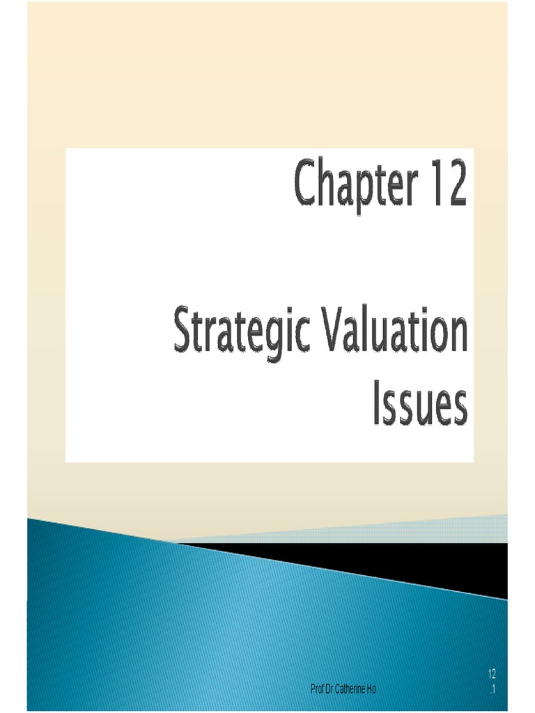 Strategic Valuation Issues | Download Free PDF | Valuation (Finance ...