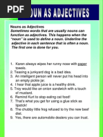 Order of Adjectives: Nosascomp | PDF | Adjective | Noun