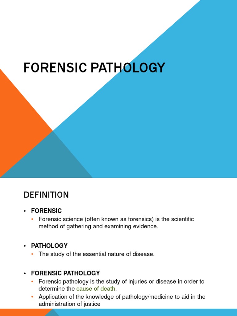 Forensic Pathology | Forensic Science | Pathology