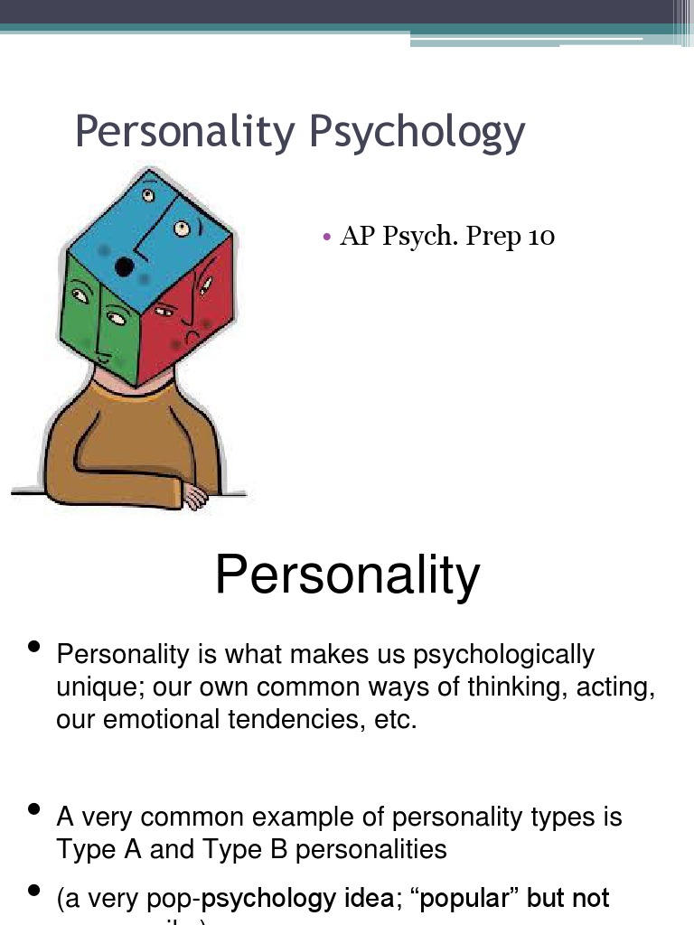 AP Psych Prep 10 - Personality Psychology | PDF | Id | Personality ...