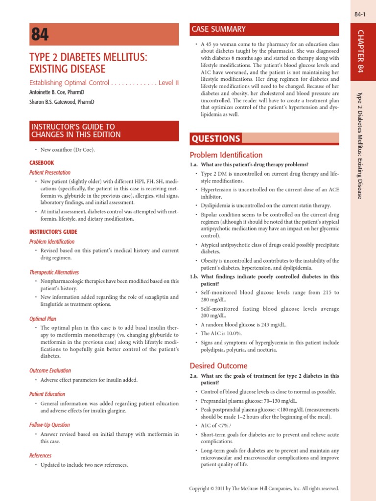 Diabetes Melitus II | PDF | Diabetes Mellitus Type 2 | Hypoglycemia