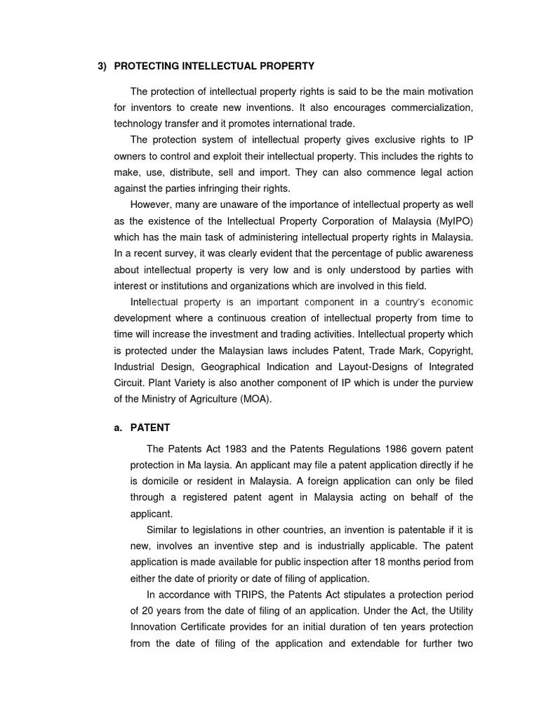 Protecting Intellectual Property | PDF | Trademark | Intellectual Property