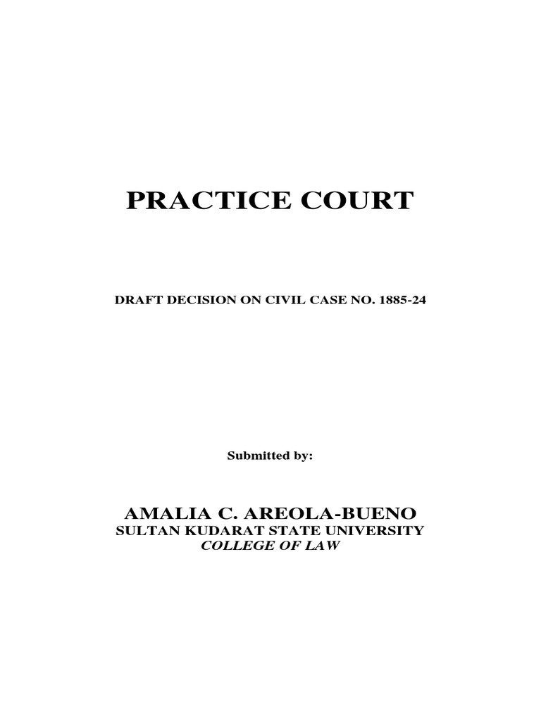 Practice Court-Cover Page | PDF