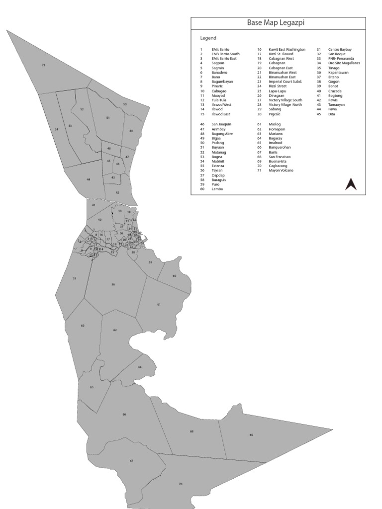 Barangay Map of Legazpi City | PDF