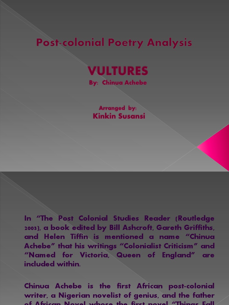 Post-Colonial Poetry Analysis | PDF | Racism | Discrimination & Race ...
