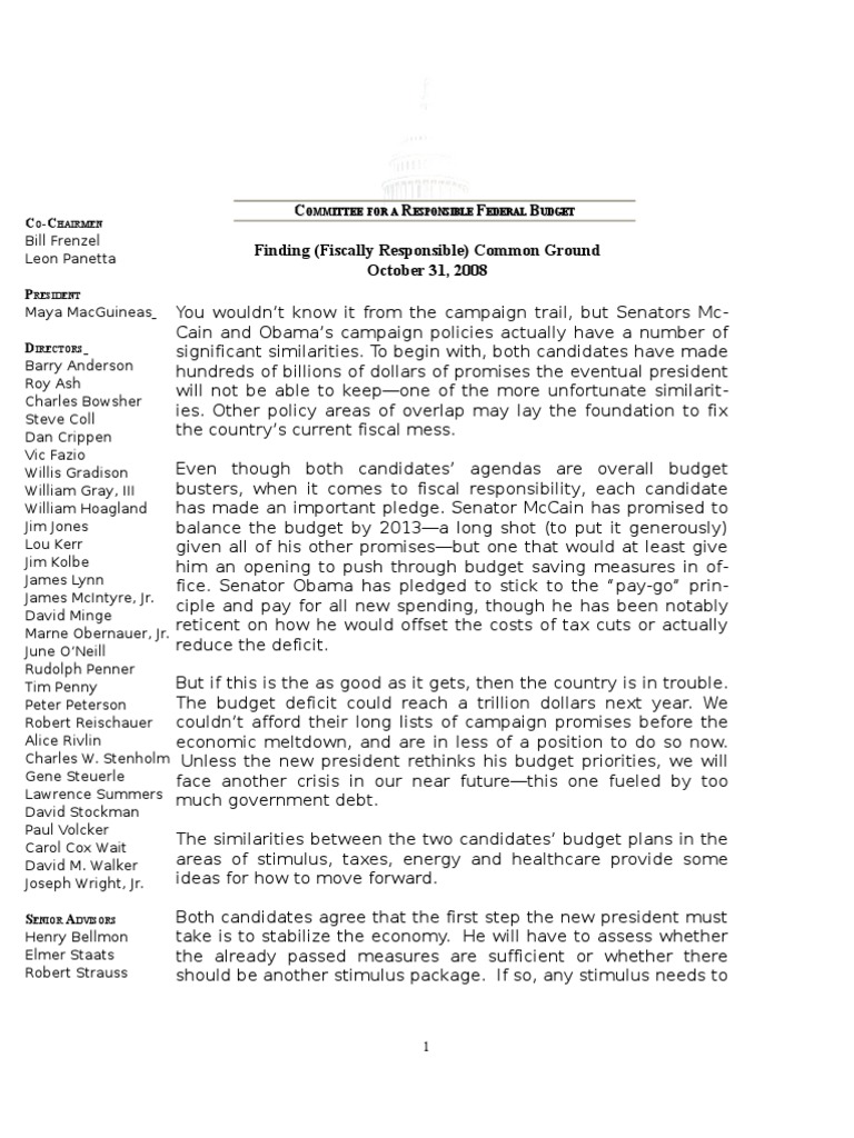 Common Ground | PDF | Government Finances | Government