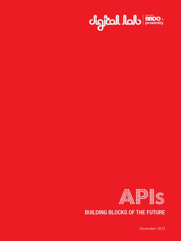 APIs: The Building Blocks of The Future | PDF | Application Programming ...