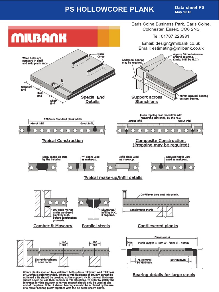 Hollowcore Slab PS | Download Free PDF | Architectural Design ...