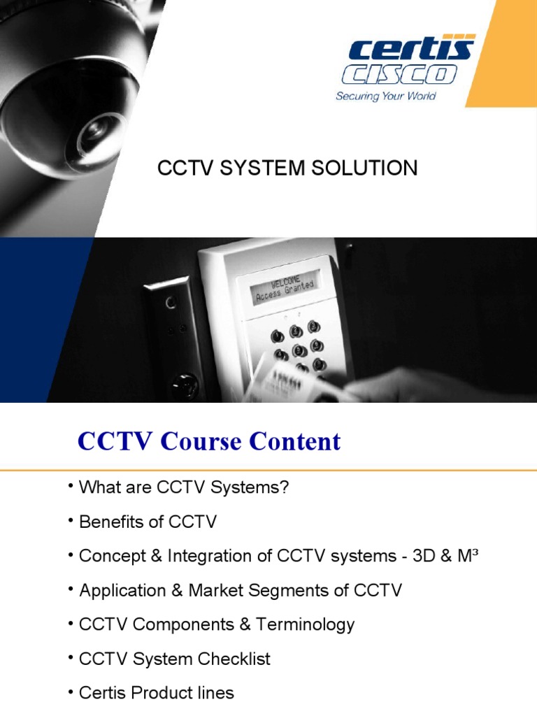 CCTV Solution Training | PDF | Camera Lens | Digital Video Recorder