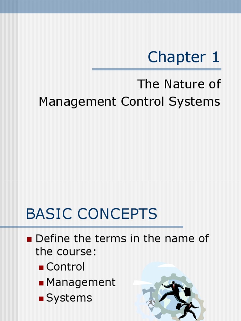 01 - The Nature of Management Control Systems | PDF | Strategic ...