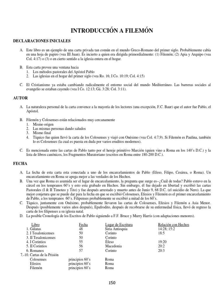 Filemon | PDF | Pablo el apóstol | Epístola a los colosenses