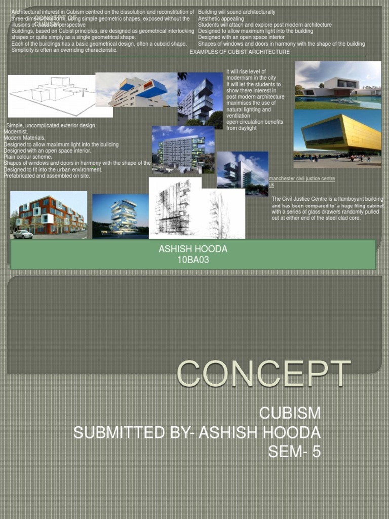 Concept of Design of Building | PDF | Cubism | Modernism