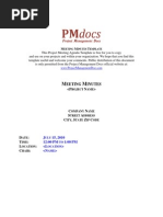 Meeting Minutes Template (MOM) | PDF | Business