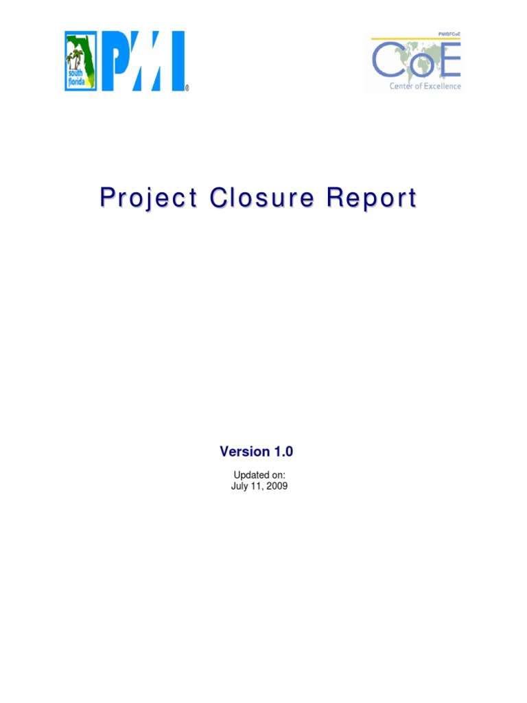 Project Closure Report Template | PDF | Customer Satisfaction ...