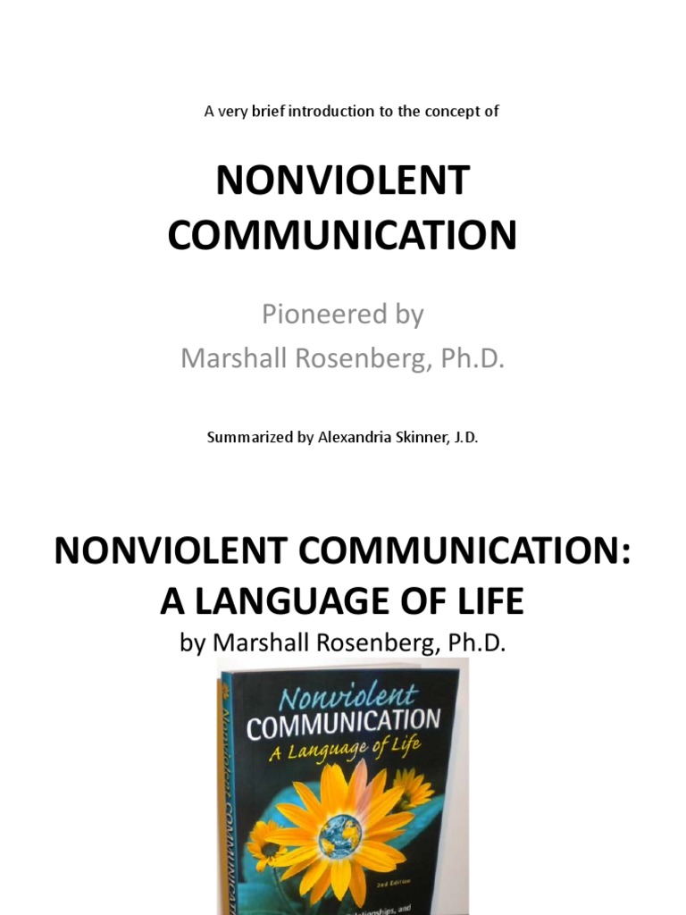 Nonviolent Communication Guide | PDF | Emotions | Cognitive Science