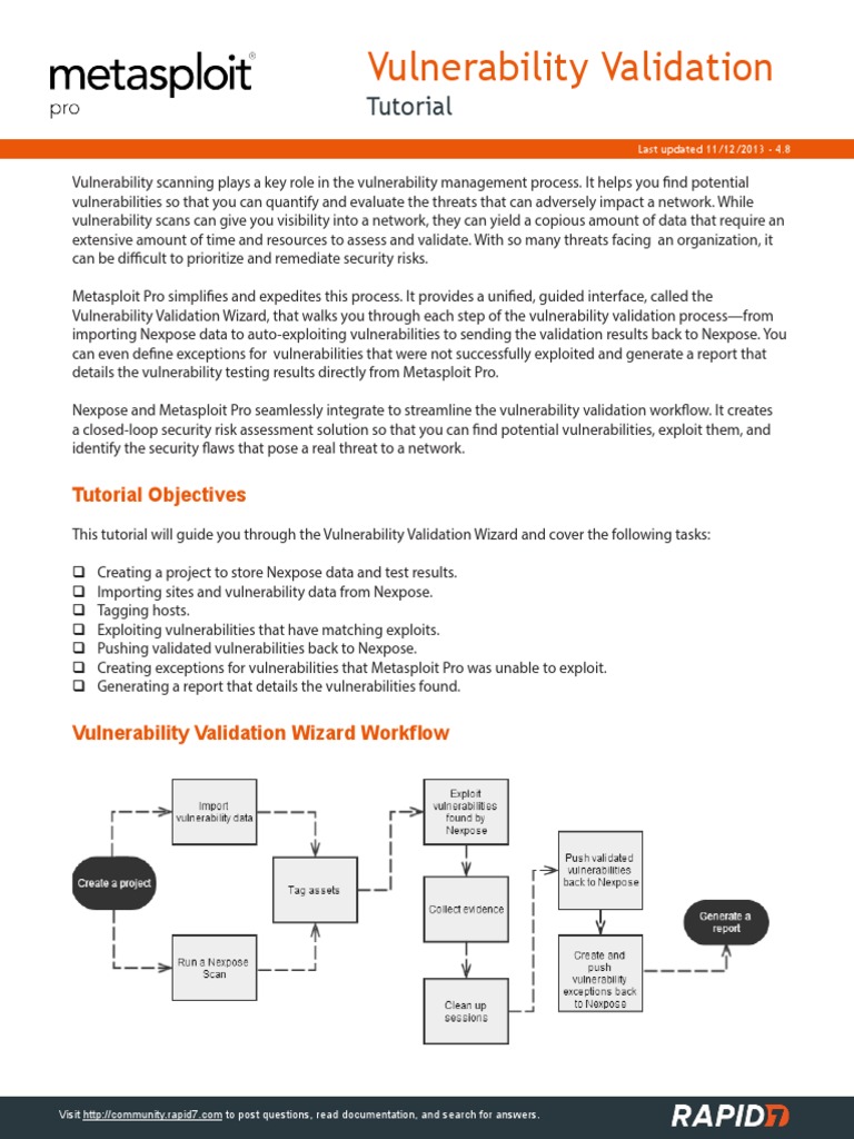 Vulnerability Validation Tutorial | PDF | Vulnerability (Computing) | Port (Computer Networking)