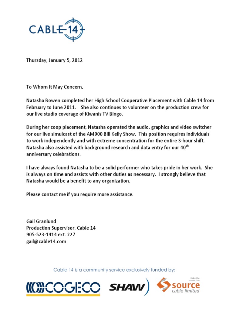 Natasha Letter | PDF