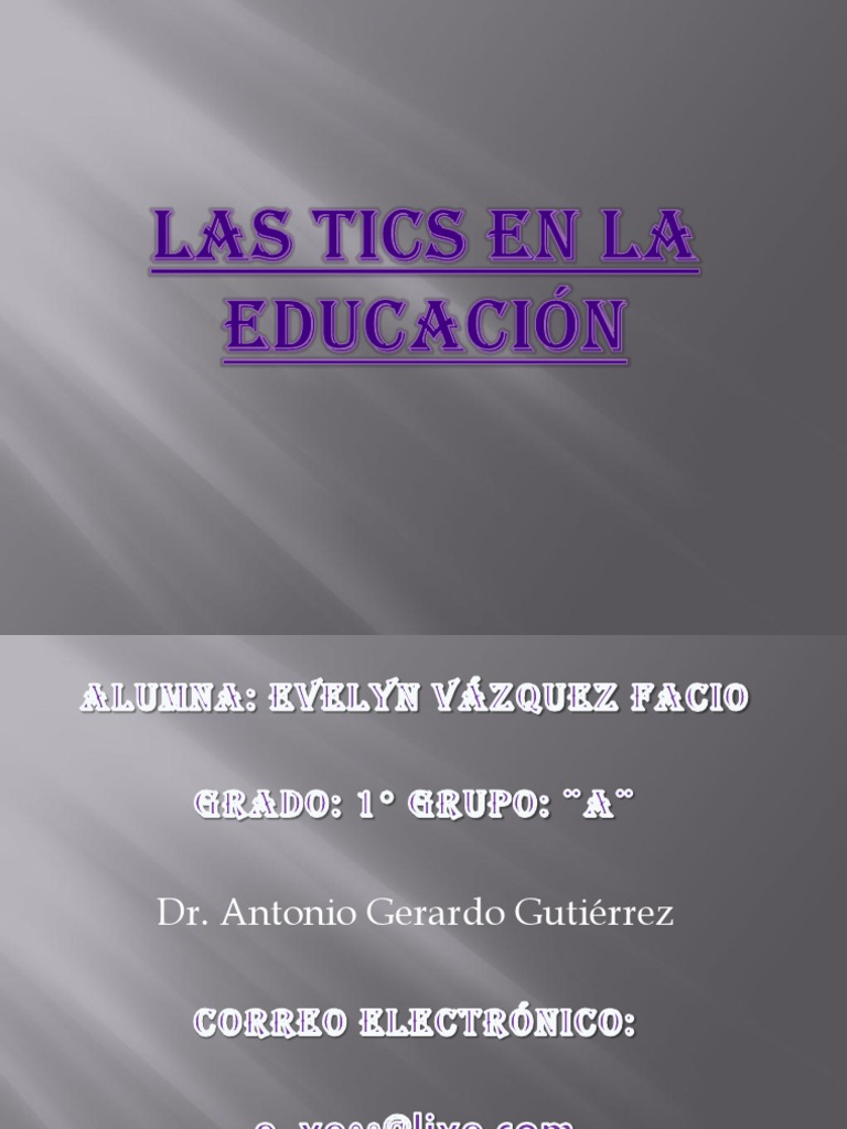 Las Tics en La Educación | PDF | Computadoras
