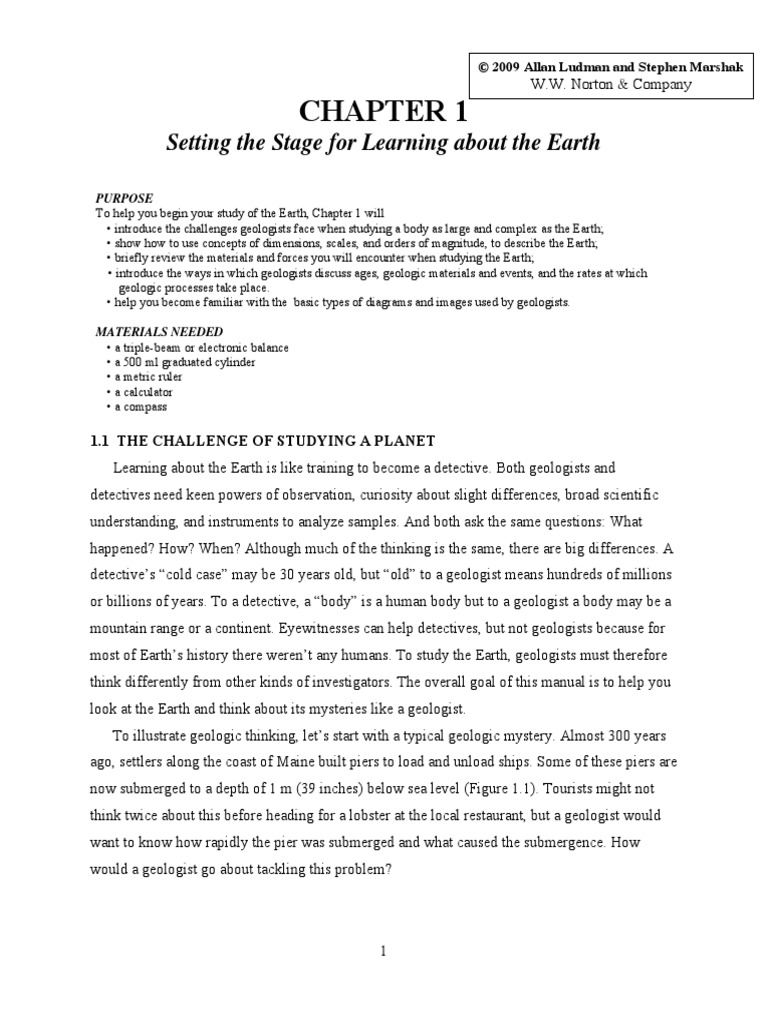 01 Introduction To Studying The Earth | Download Free PDF | Weight | Earth