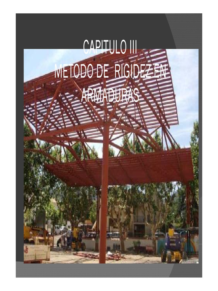 Cap III Metodo de Rigidez en Armaduras | PDF | Matriz (Matemáticas) | Física