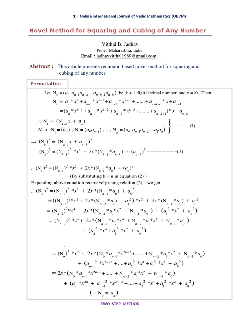 Two Step Method | PDF | Areas Of Computer Science | Mathematical Analysis