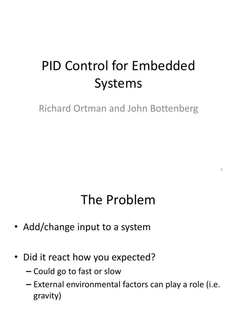 PID Control | PDF | Control Theory | Cybernetics